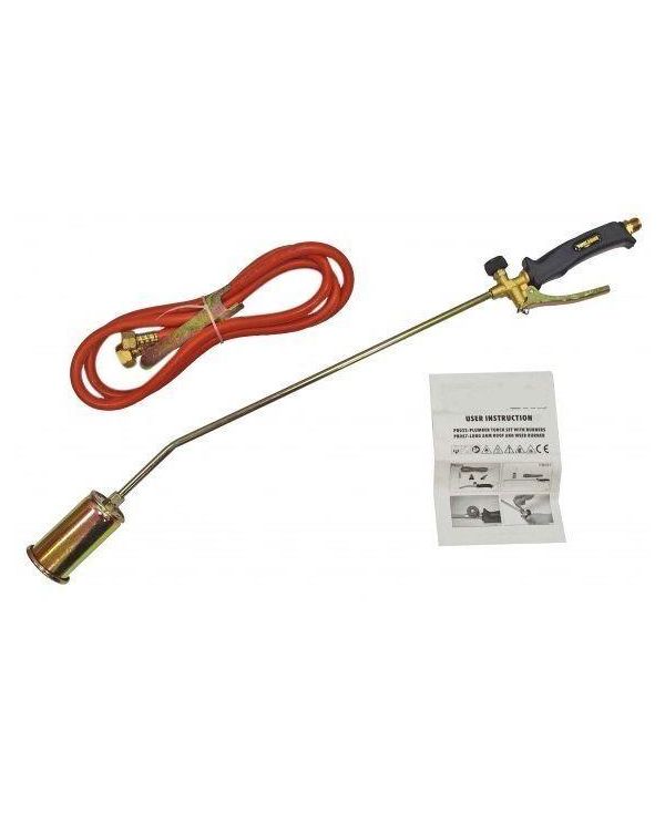 Long Arm Propane Gas Torch Burner 2m Hose Roofers Roof kit weed torch